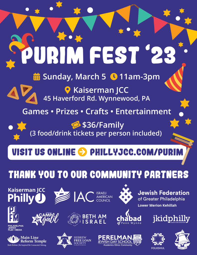 Purim Fest 2023 - Philly J